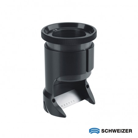 Lupa metálica 6x, 8x o 10x con escala de gran precisión Tech Line Schweizer