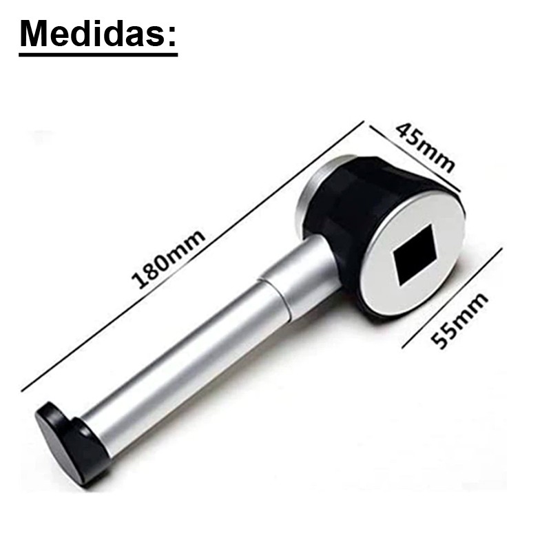 Lupa 10x con escala de medición y gran iluminación LED